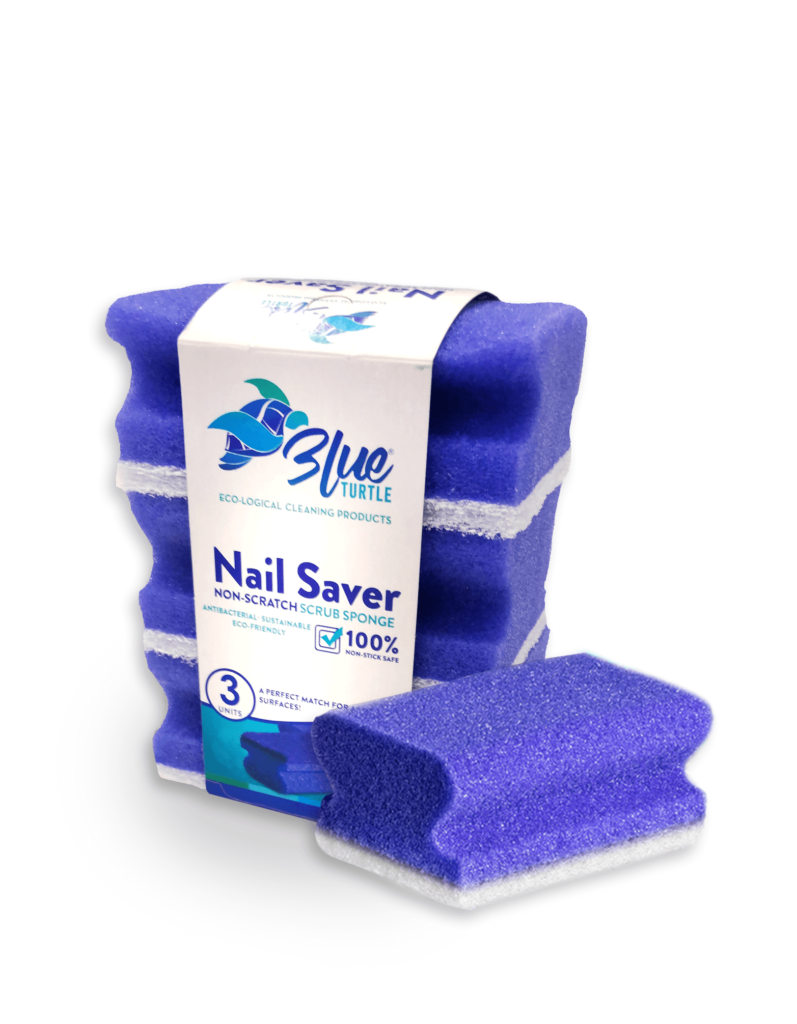 Sponge Scratch Nail Saver x3 – Blue Turtle